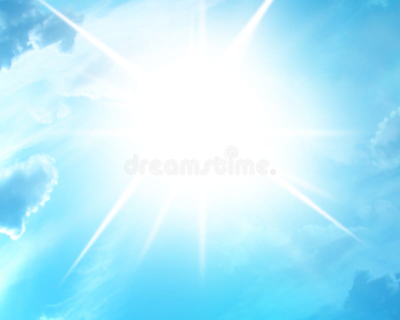 Blue summer sun stock illustration. Illustration of sunlight - 35104027