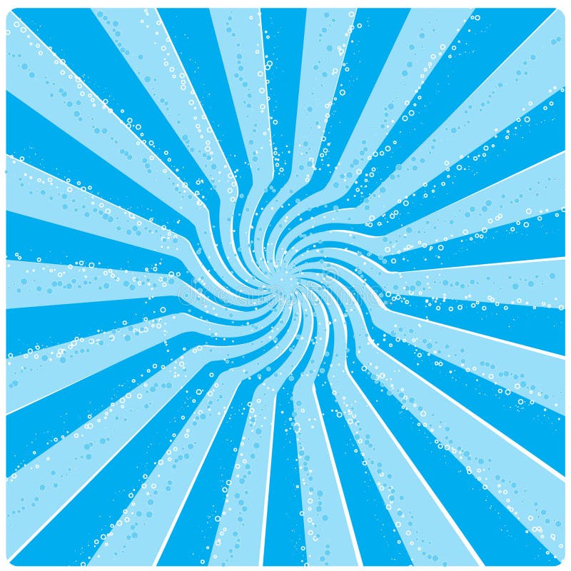 Comic Background. Blue Sunburst Pattern. Sun Rays Abstract Backdrop ...