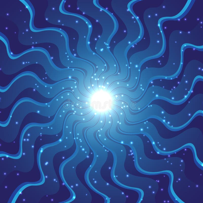 Blue sun circle stock vector. Illustration of energy - 51846257