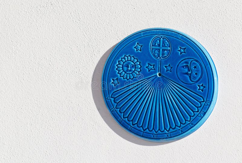 Ceramic sundial meridian stock image. Image of timepiece - 39386189