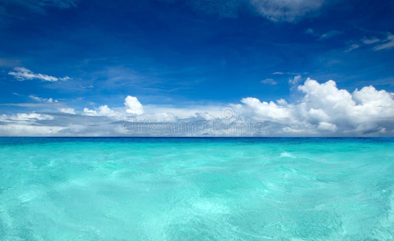 Blue sunny sea water stock image. Image of summer, vacation - 262894879