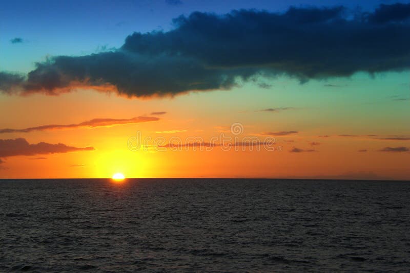 Blue sunset stock image. Image of clouds, blue, kihei - 1708517