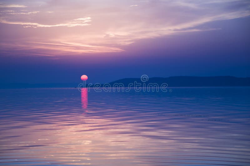 Blue sunset stock image. Image of hills, clouds, outdoor - 27176823