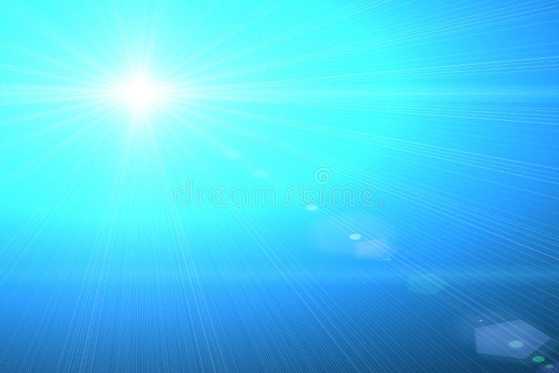 Blue sunshine stock illustration. Illustration of beam - 8637886