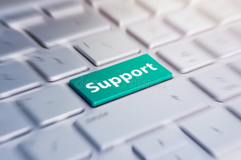 Support on keyboard stock image. Image of design, helpdesk - 18514631