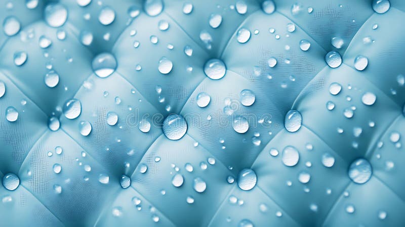 A Blue Surface with Many Small Water Droplets on it Stock Image - Image ...