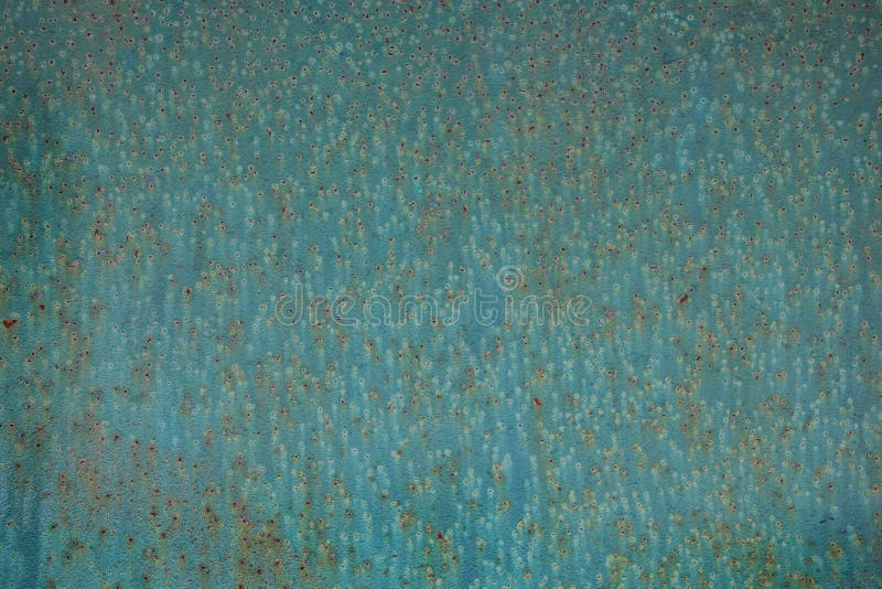 Blue Surface with Rust Spots Stock Photo - Image of pits, iron: 168530832