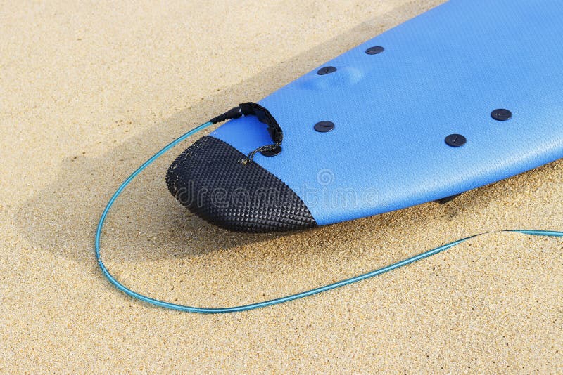 Blue surfboard stock photo. Image of surfboard, fins, beach - 6145250
