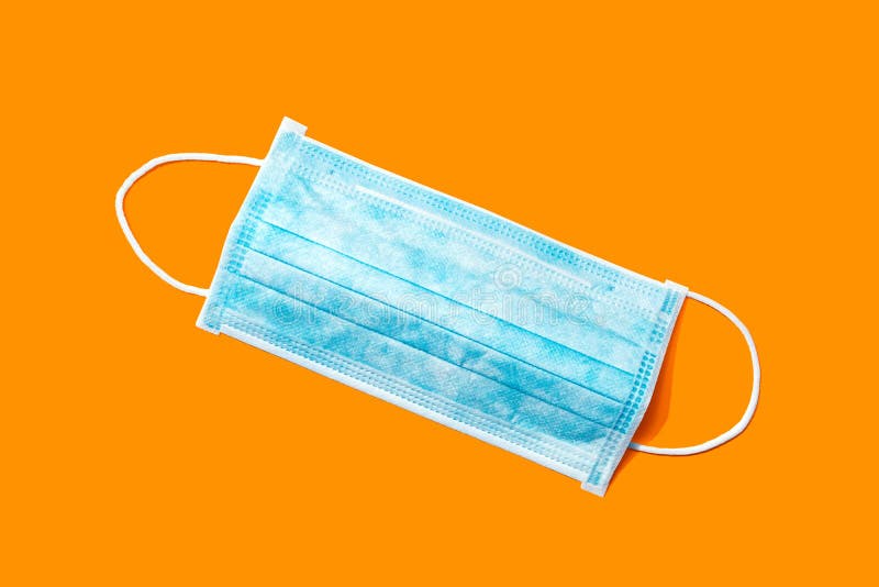 Blue surgical mask stock image. Image of cough, covid19 - 200236879