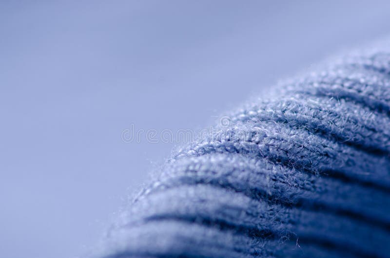 Blue Sweater Fabric Textile Material Texture Macro Stock Image - Image ...