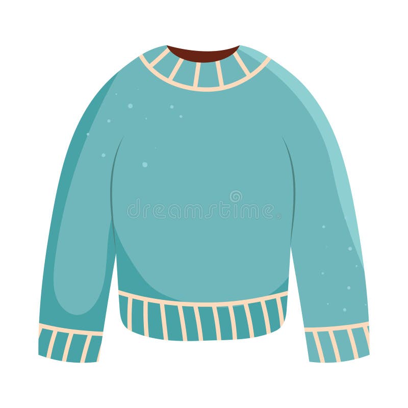 Blue sweater icon stock vector. Illustration of design - 273223250