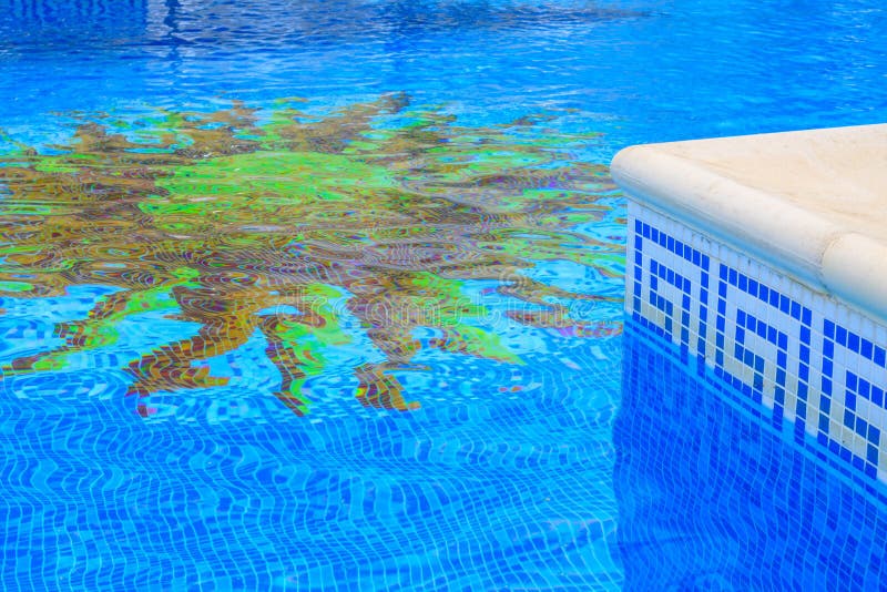 Blue swimming pool stock photo. Image of rail, luxury - 38688532