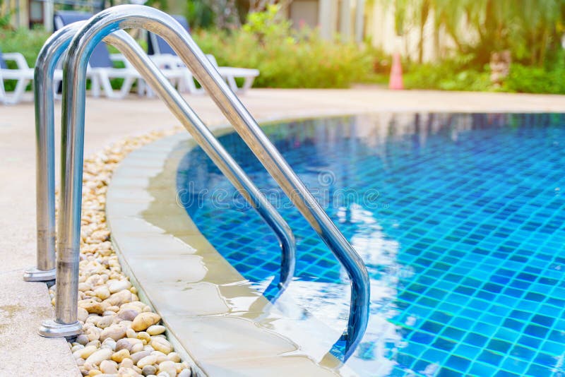 Blue Swimming Pool at Hotel with Stair Stock Image - Image of steps ... Blue Swimming Pool at Hotel with Stair Stock Image - Image of steps ...