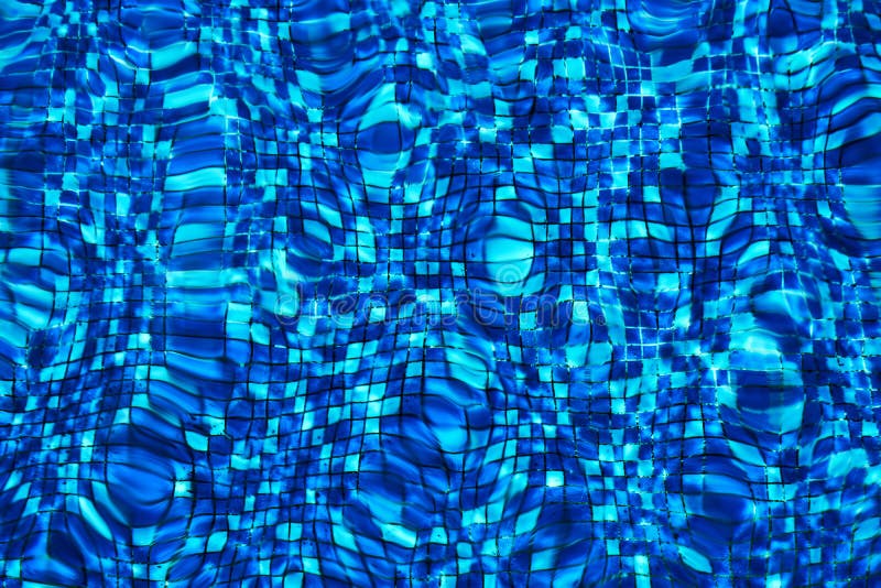 Blue Swimming Pool Tile Background Stock Image - Image of luxury, blue ...