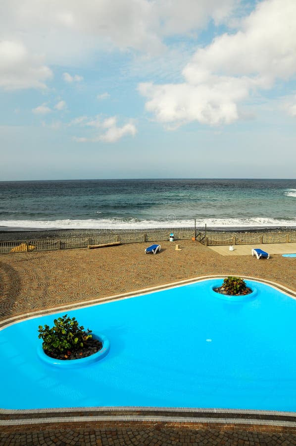 Blue Swimming Pool stock image. Image of atlantic, ocean - 46872189
