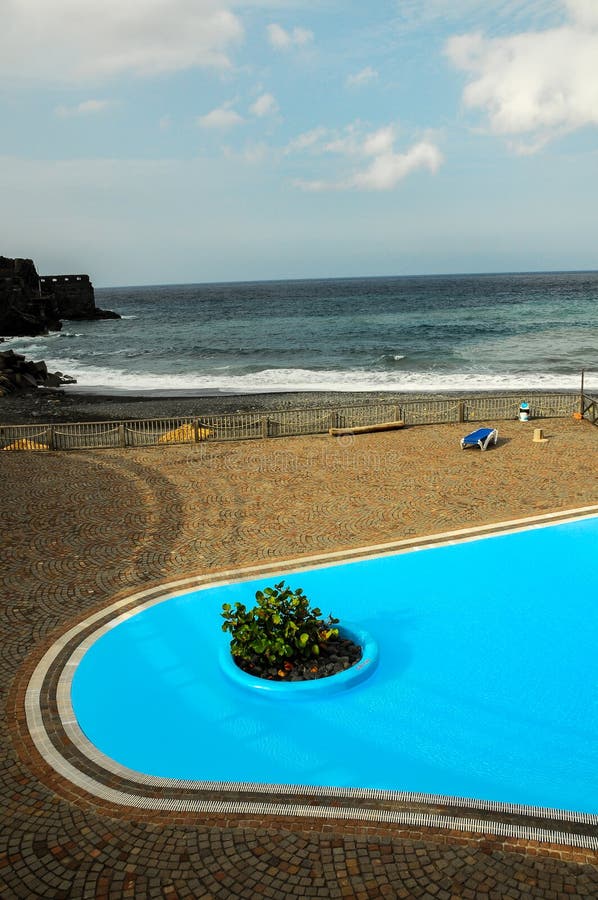 Blue Swimming Pool stock photo. Image of pool, atlantic - 46121922