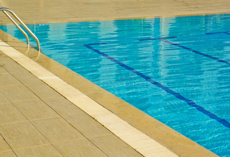 Blue Swimming Pool in a Resort in Antalya, Turkey Stock Image - Image ...