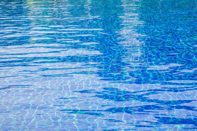 Swimming Pool Bottom with Clear Water Surface Textured Background Stock ...