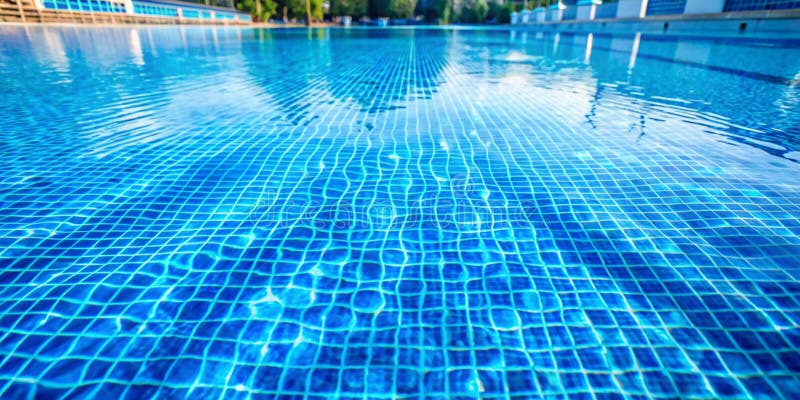 Blue Swimming Pool Surface Water Background Stock Illustration ...