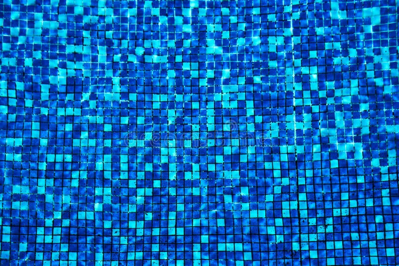 Blue Swimming Pool Tile Background Stock Image - Image of luxury, blue ...