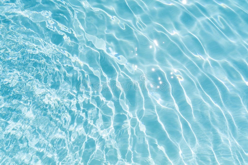 Blue Swimming Pool Water Surface and Ripple Wave Background. Summer ...