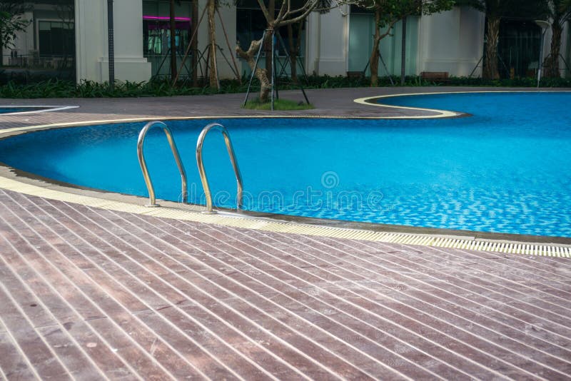 Pool & Wood stock photo. Image of lazing, summer, luxury - 6311188