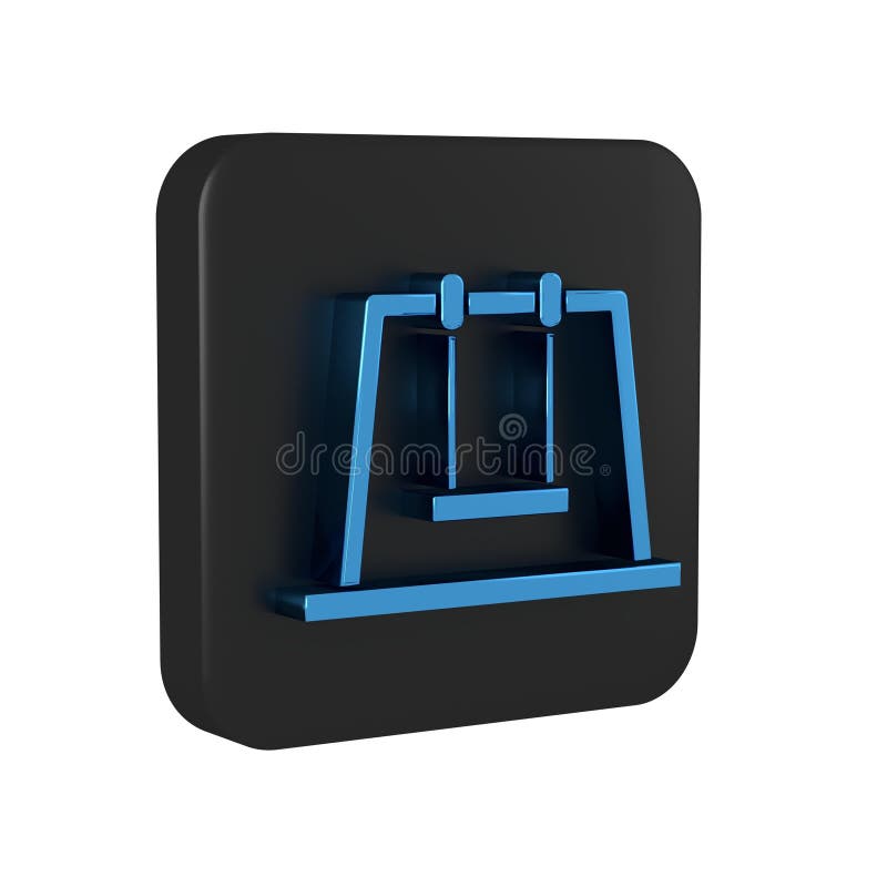 Blue Swing Icon Isolated on Transparent Background. Playground Symbol ...