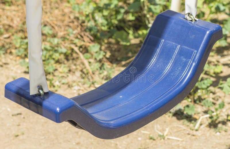 Blue swing stock photo. Image of playing, outdoor, close - 40820468