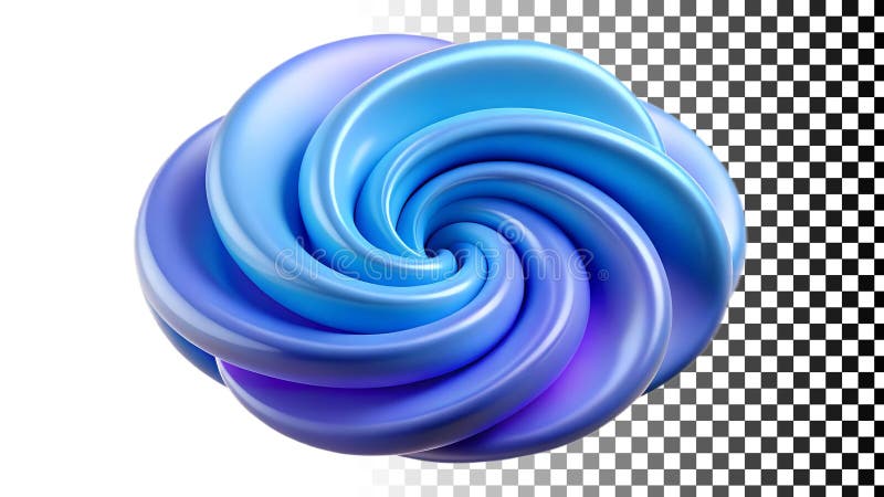 Blue Swirl Abstract Shape, Fluid Motion for Modern and Dynamic Designs ...