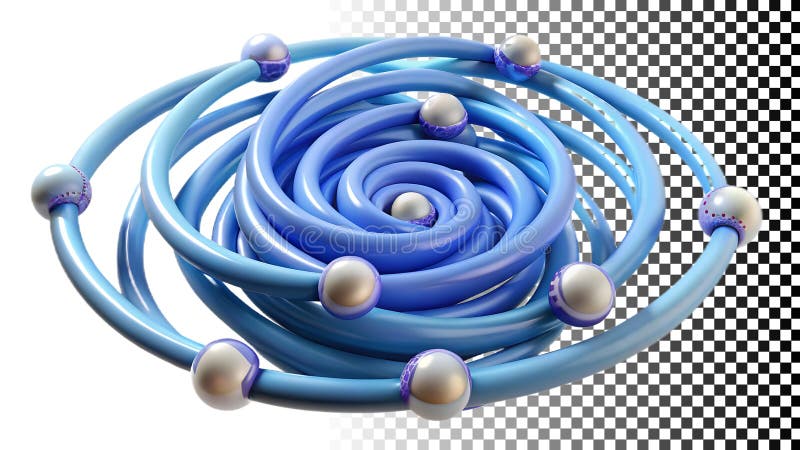 Blue Swirl Abstract Texture, Modern Pattern, Elegant Design Element Png ...