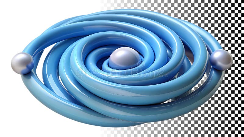 Blue Swirl Abstract Texture, Modern Pattern, Elegant Design Element Png ...