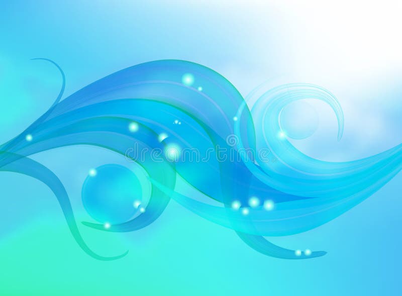Blue Swirl Banner Background Stock Vector - Illustration of blue ...