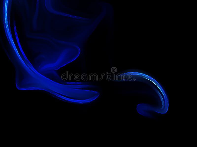 Black And Blue Swirl Background