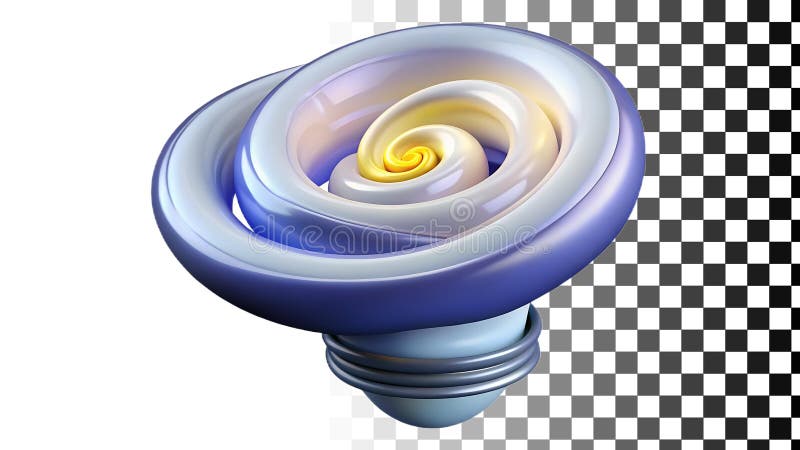 Blue Swirl with Light, Abstract Design, Glowing Effect, and Modern Art ...