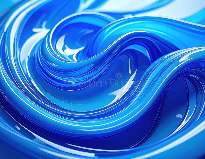 Blue Swirl Transparent Stone Pattern Flow Texture Stock Illustration ...