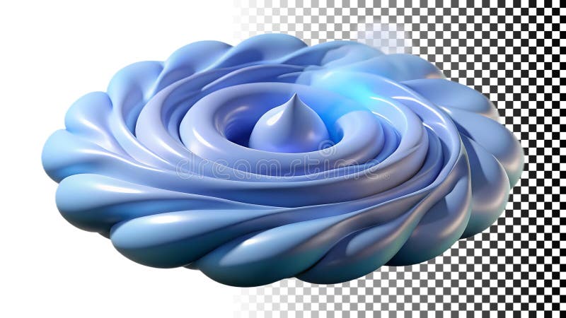 Blue Swirl Vortex, Abstract Shape, Dynamic Motion, Fluid Design Png ...