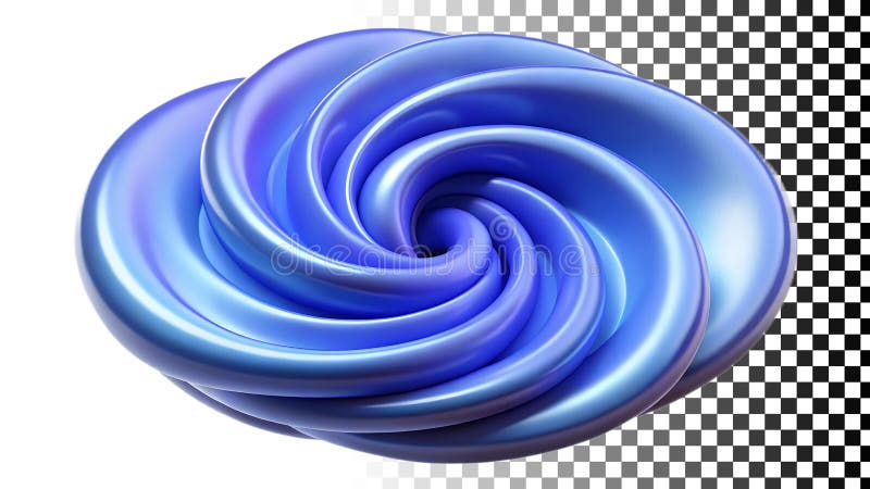 Blue Swirl Vortex, Abstract Spiral, Dynamic Motion, Fluid Shape Png ...