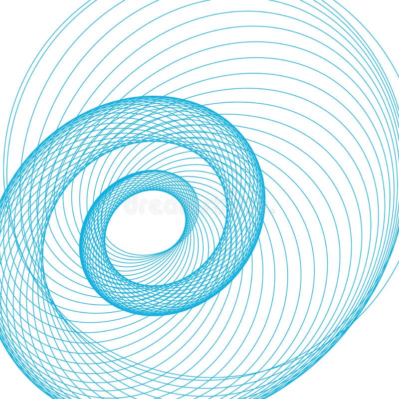 Blue Swirls and Swooshes Vector Accent Line Work Stock Vector ...