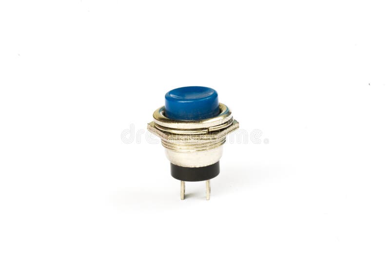 Blue switch button stock image. Image of supply, line - 40046069
