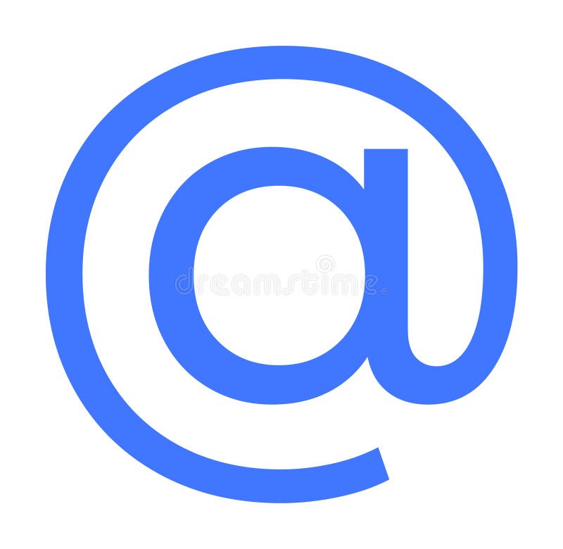Blue at Symbol for Email Communication and Internet in Simple Design ...
