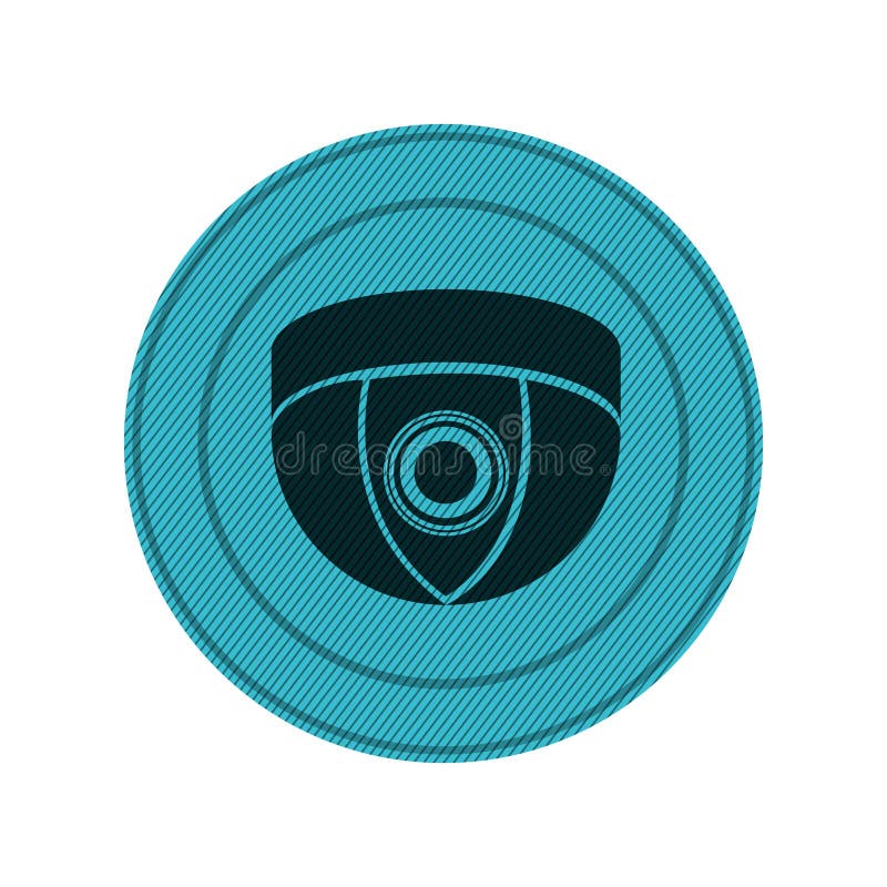 Blue Symbol Video Camera Interior Icon Stock Illustration ...
