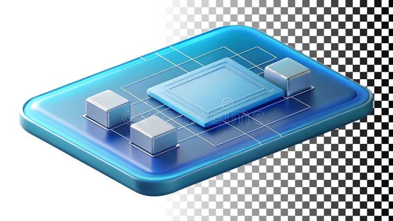Blue Tablet Device, Modern Tech Gadget Illustration for Digital Use Png ...