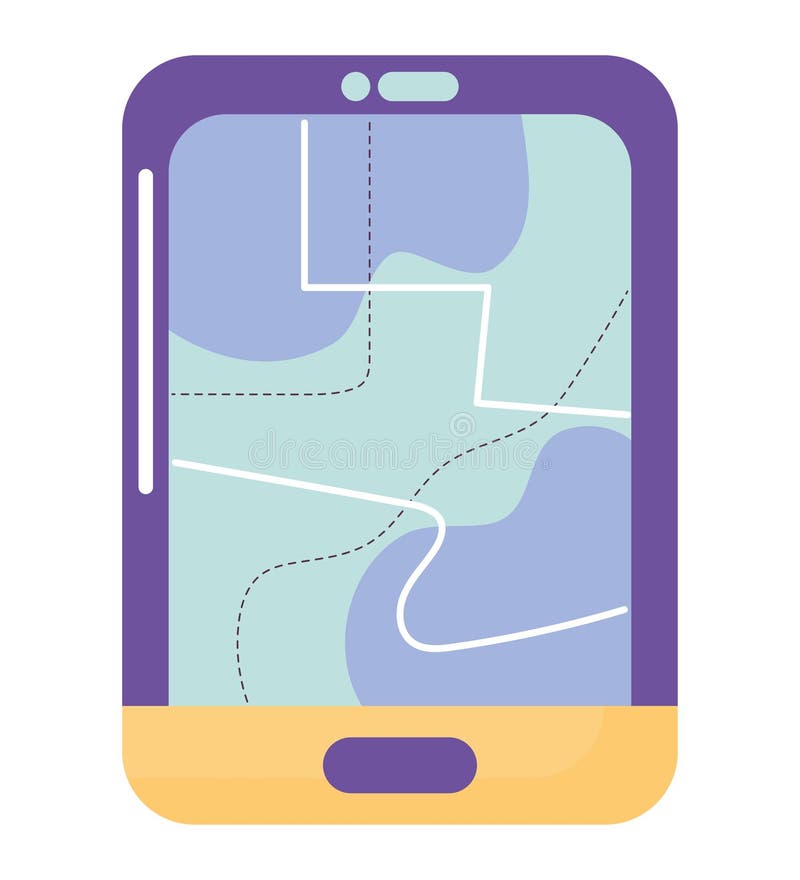 Blue tablet illustration stock vector. Illustration of phone - 265624033