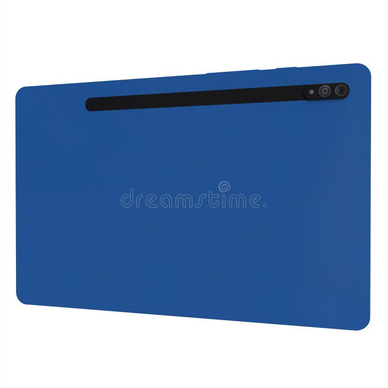Blue Tablet Pc 3d Modelling Stock Illustration - Illustration of ...