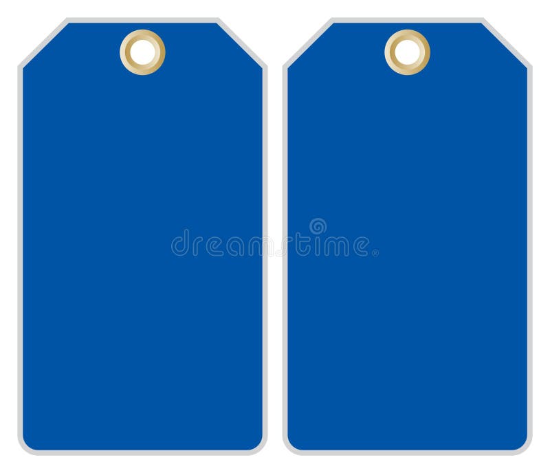 Blue Tag Label Symbol Sign,Vector Illustration, Isolate on White ...