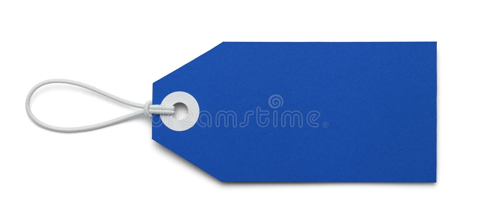 Blank Gift Tag in Blue and White. Stock Photo - Image of empty, hang ...