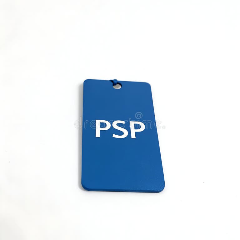 Blue Tag with "PSP" Text for PSD File Stock Illustration - Illustration ...