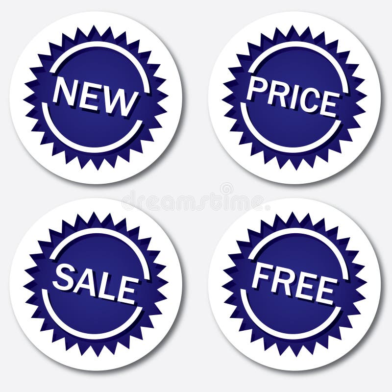 Blue tags stock vector. Illustration of background, close - 13829085