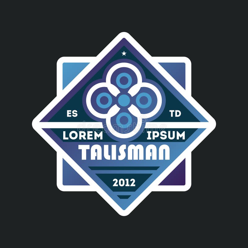 Elegant Talisman Template Vintage Label Stock Illustration ...