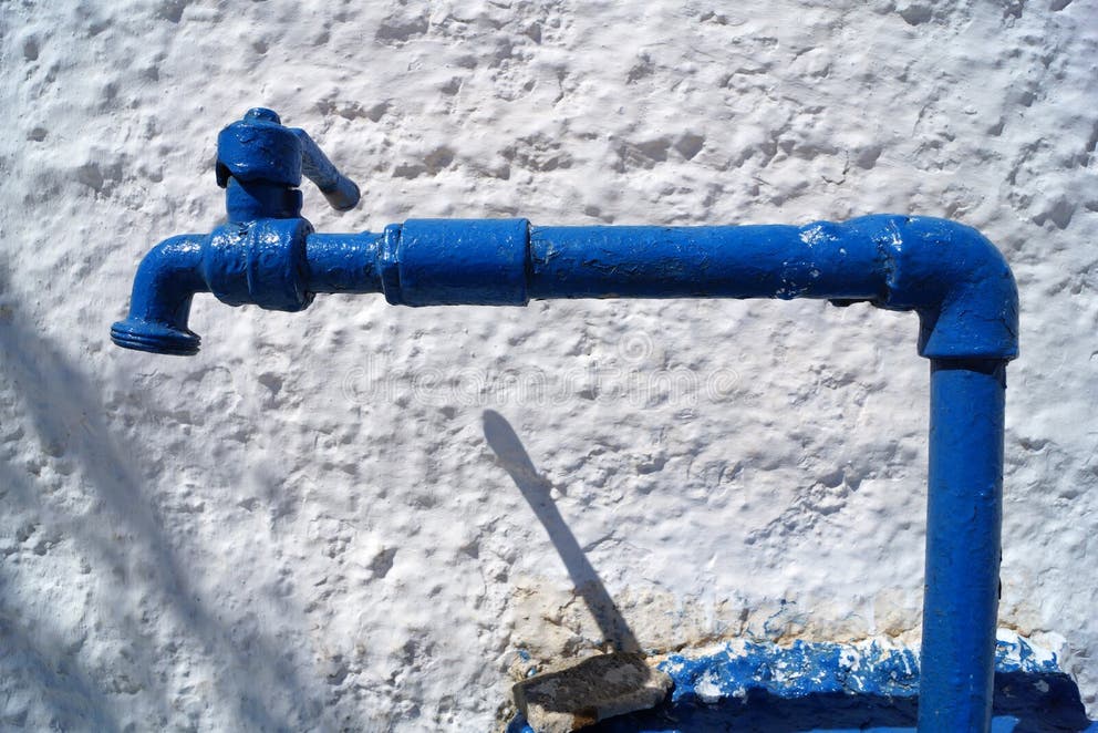 Blue Tap stock image. Image of water, graphical, pipe - 39169381